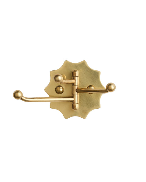 Wave Swing Arm Hook, Aged Brass – MG&Co.